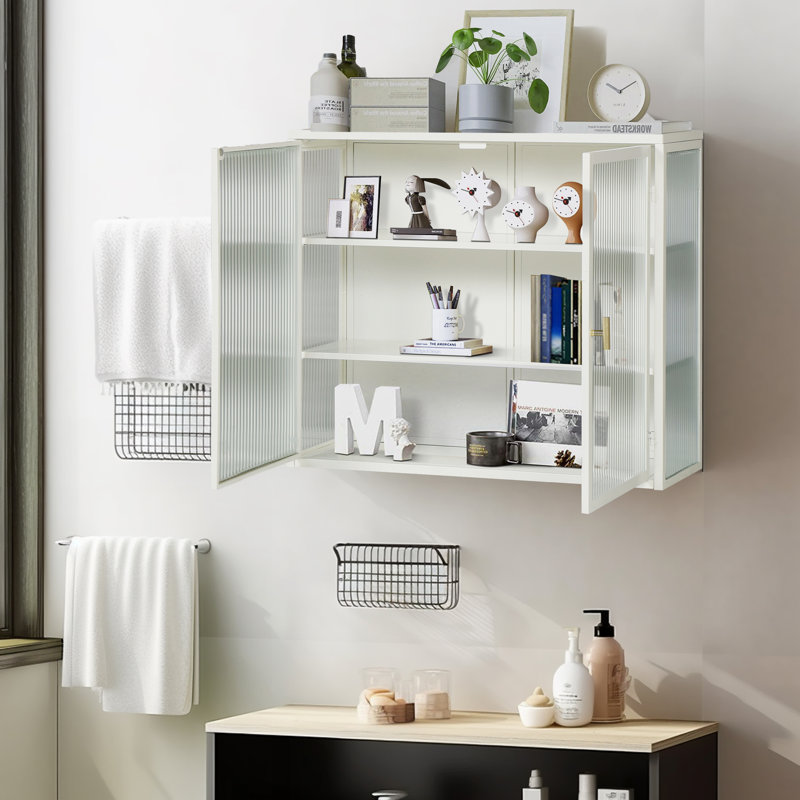 Glass cabinet on wall store
